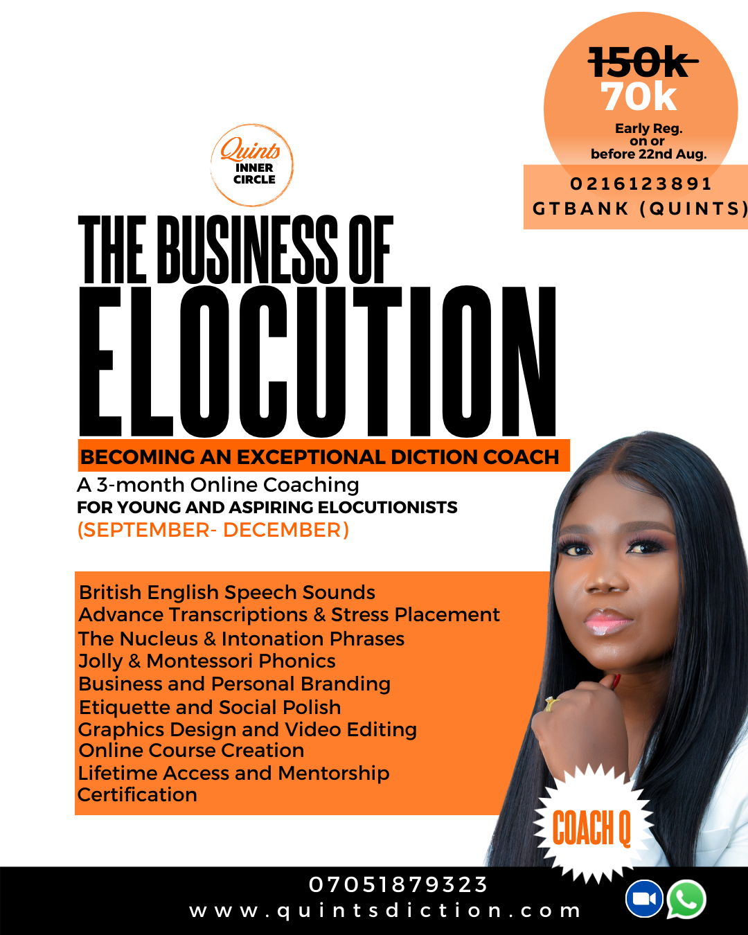 On-site Elocution Masterclass | Quints Diction and Social Polish Academy