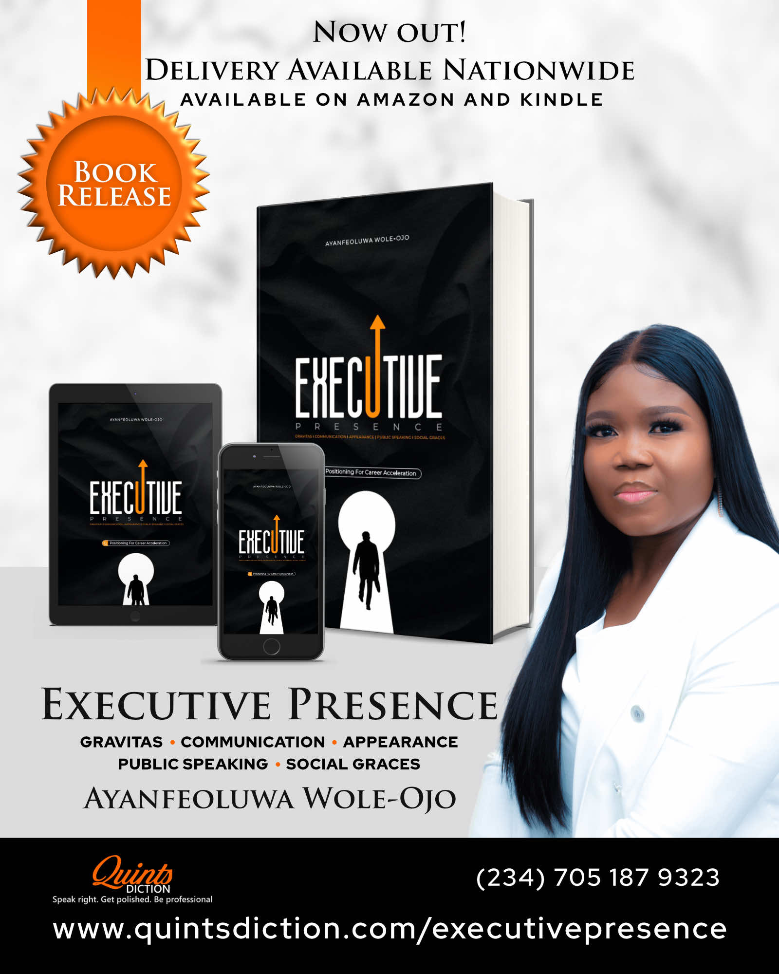 The Executive Presence Book | Quints Diction and Social Polish Academy